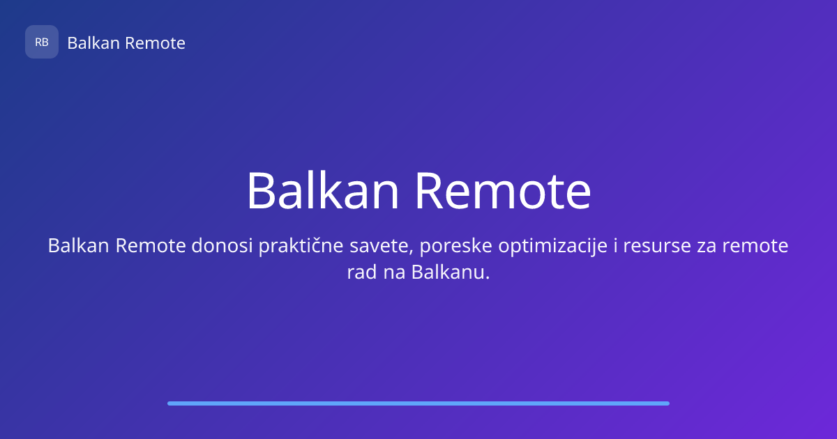 Balkan Remote | Career hub za remote profesionalce sa Balkana